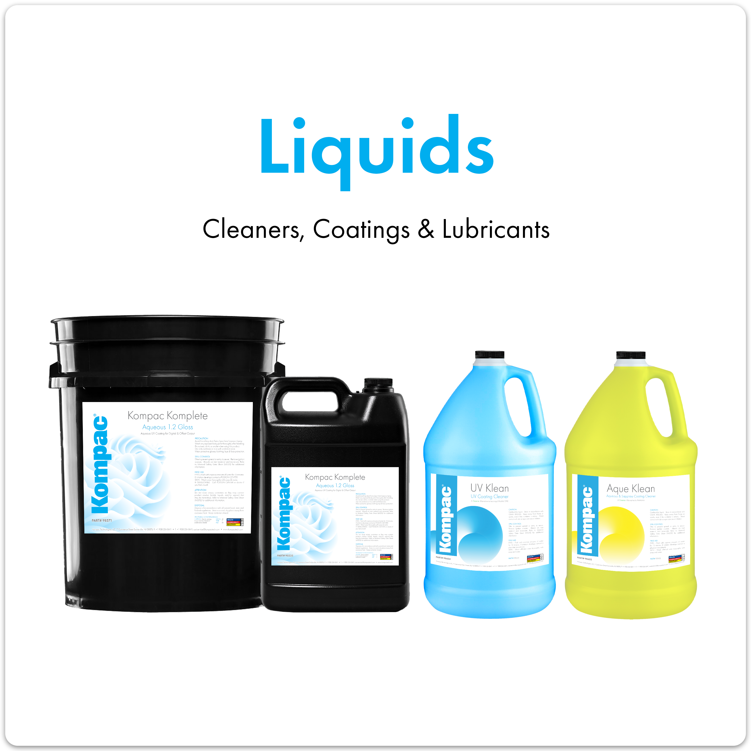 Kompac Cleaners and Lubricants